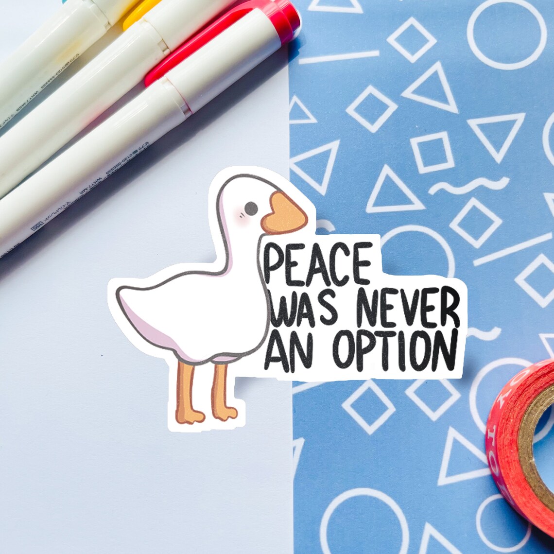 Untitled Goose Sticker | Etsy