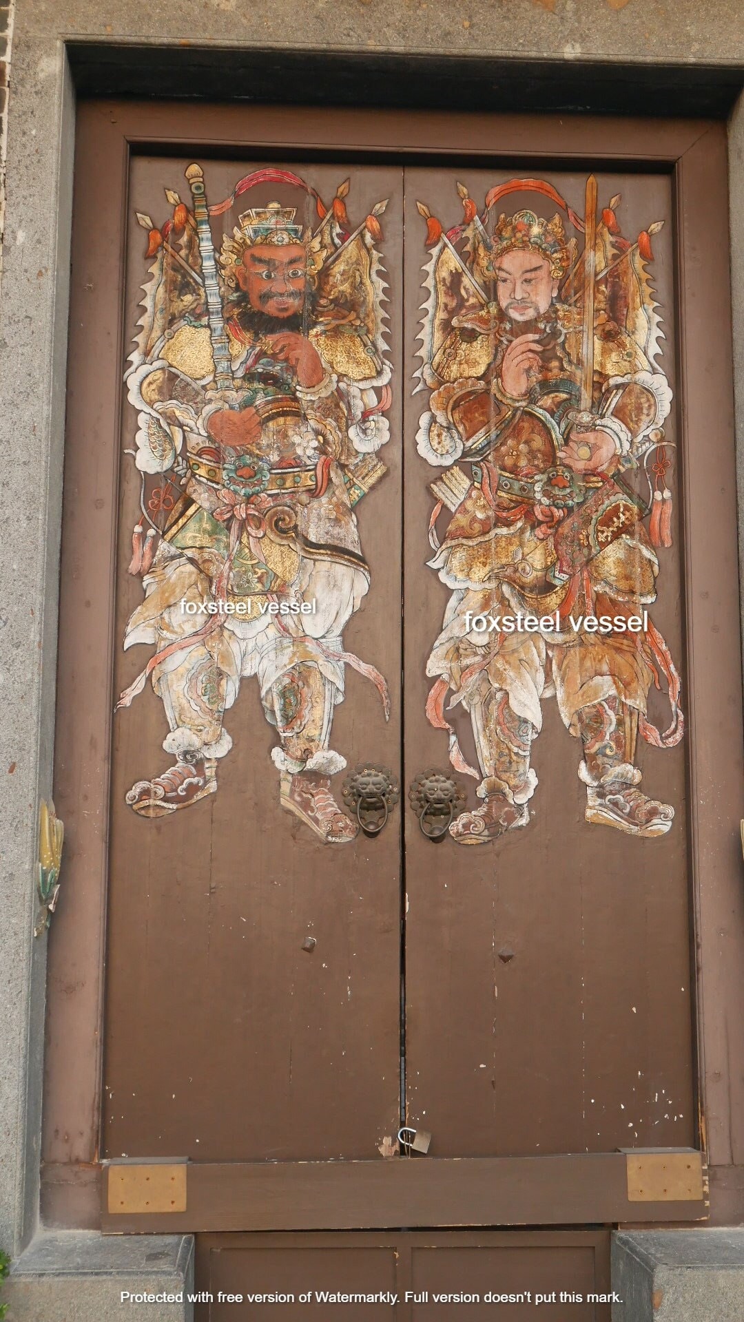 Chinese Door God Photo Print,door Guard ,men Shen , Chinese Custom ...