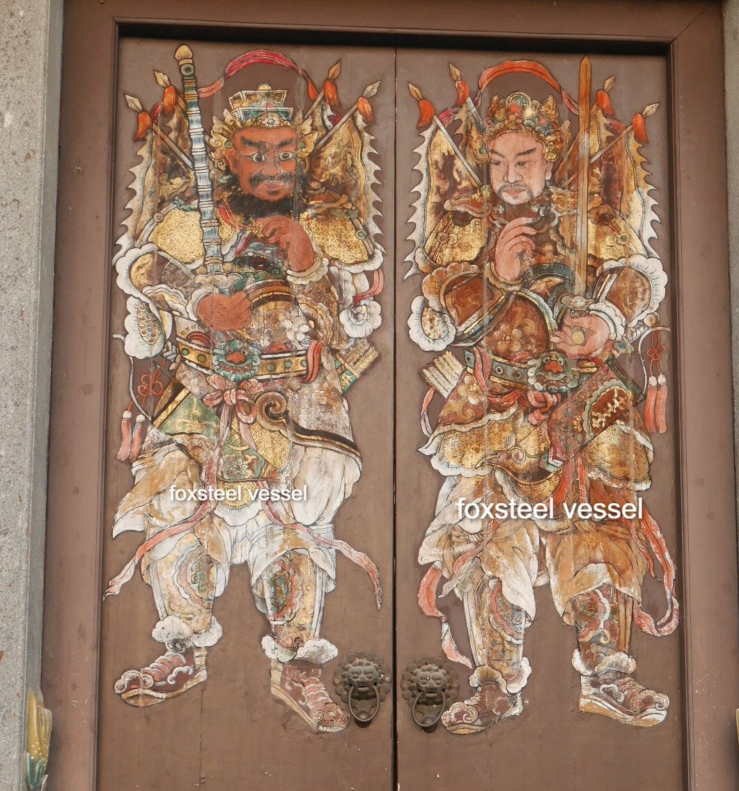 Chinese Door God Photo Print,door Guard ,men Shen , Chinese Custom ...