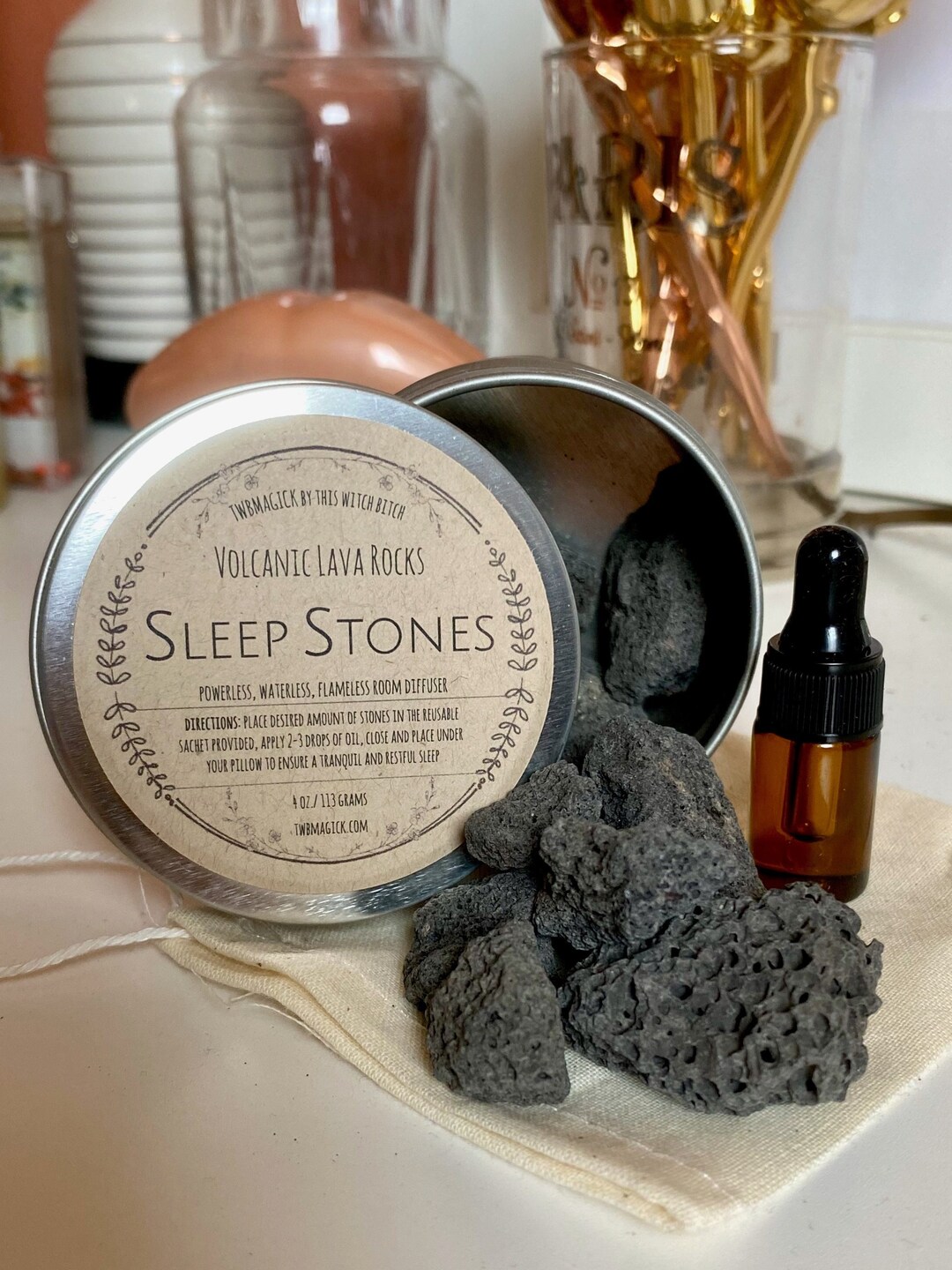 Volcanic Sleep Stones | 4 Oz. | Lava Rocks | Natural Sleep Remedy ...