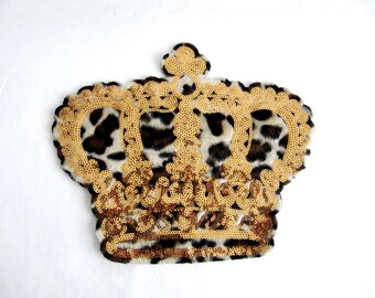 Leopard Print Crown - Etsy