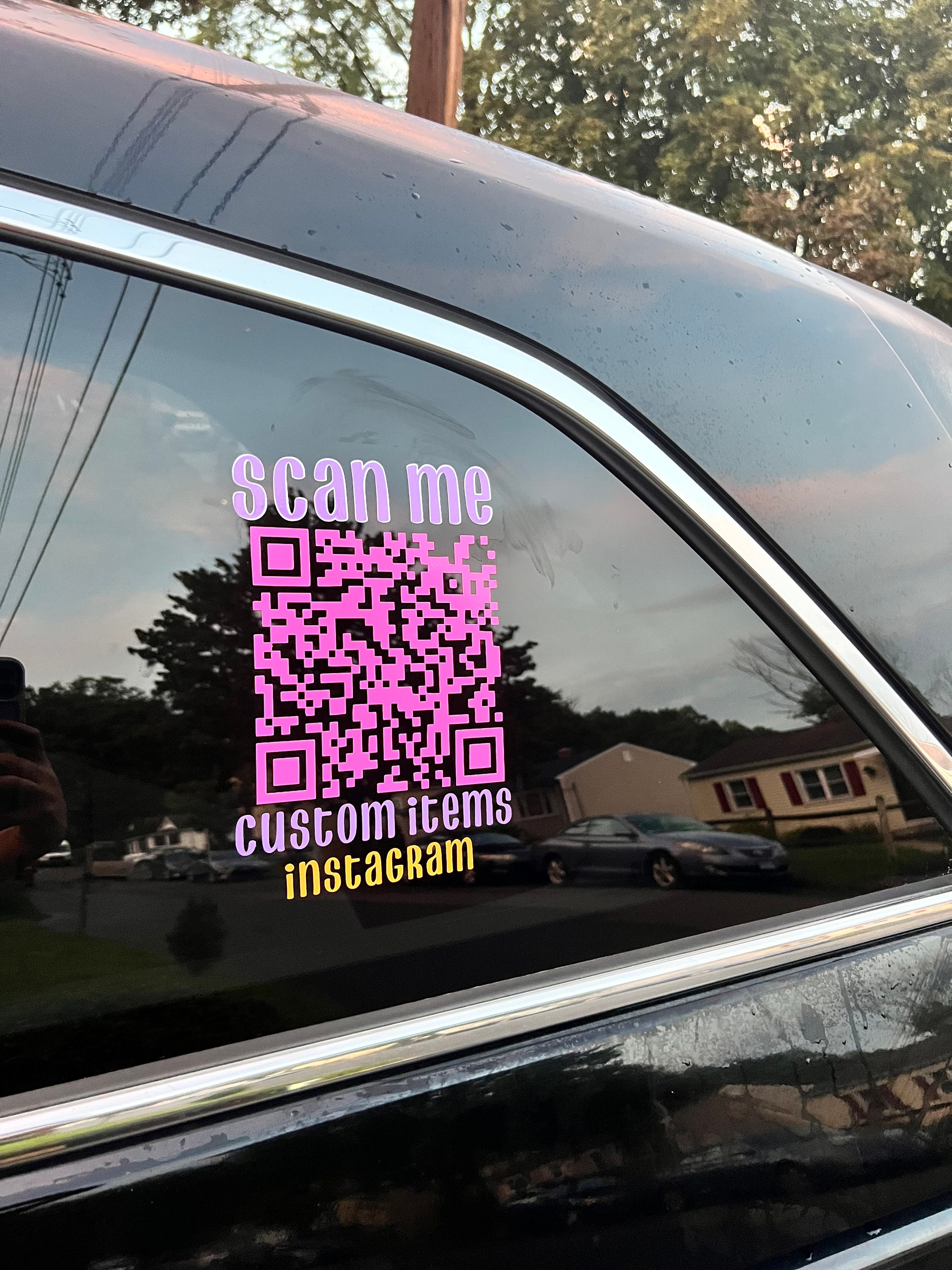 QR Code Car, Scan Me, QR for Your Car, Qr Code for Cars, Car Stickers ...