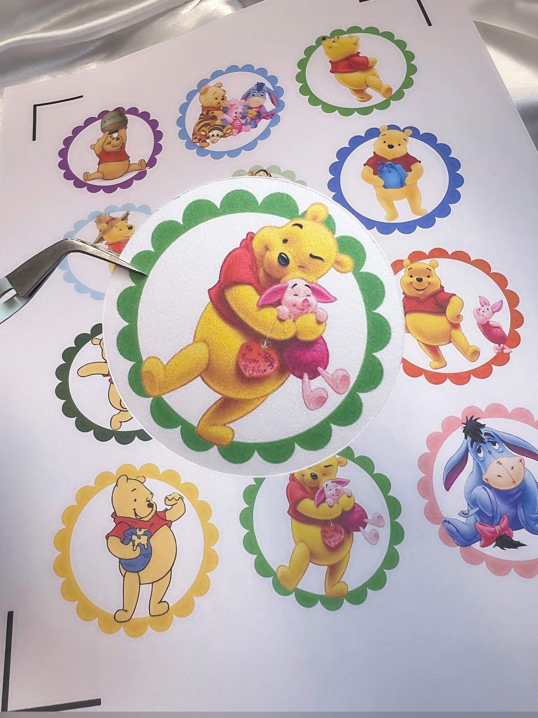 Stickers 2x2 Cartoons Stickers 12pcs 2x2 Winnie Pooh - Etsy