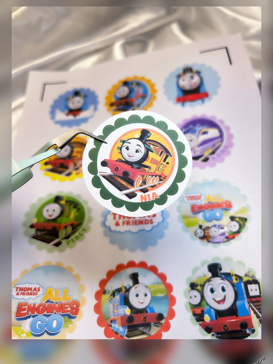 Stickers 2x2, Cartoons Stickers 12pcs, Train, - Etsy