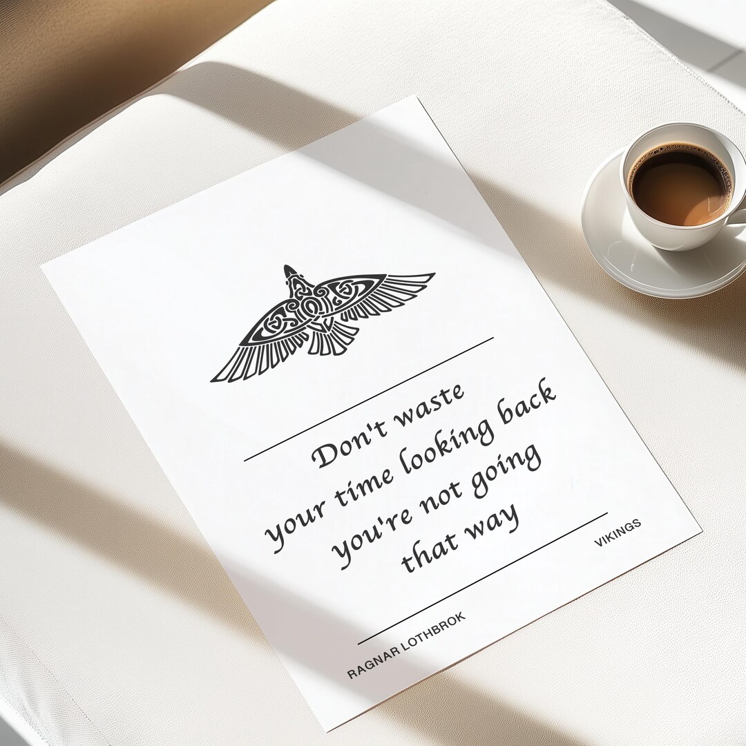 Viking Poster | Ragnar Print | Ragnar Quote Print | Viking Wall Decor ...
