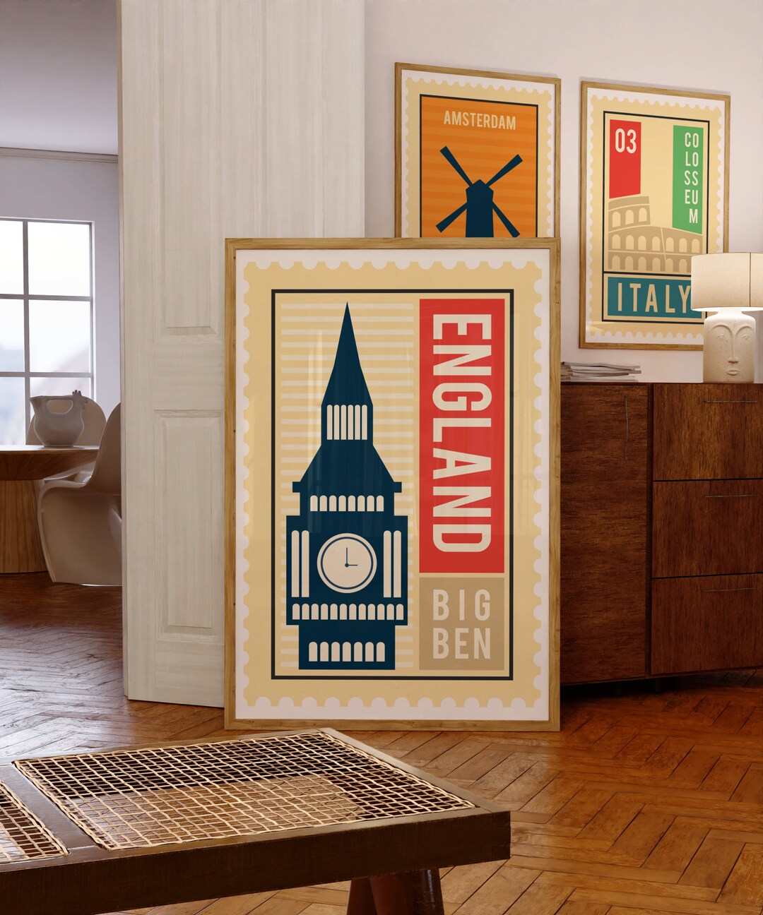 England | London | Big Ben | Vintage Travel Poster | Travel Stamp Print ...