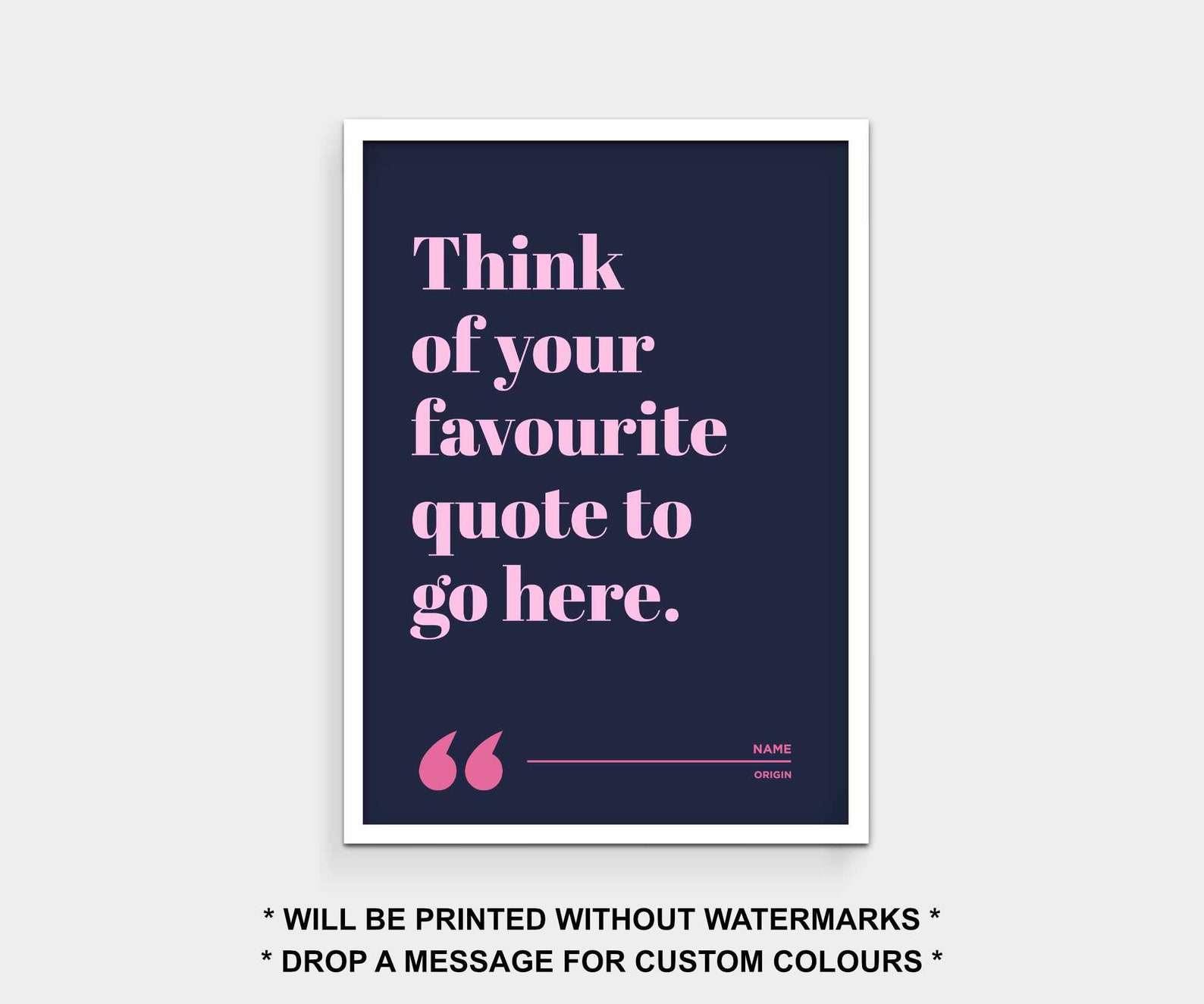 Custom Quote | Modern Font | Phrase or Song Lyrics, Special Gift ...