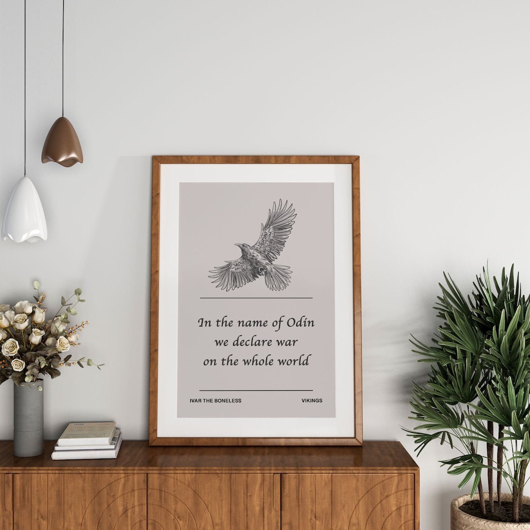 Viking Quotes | Ivar the Boneless Poster Print | Odin | Ravens ...