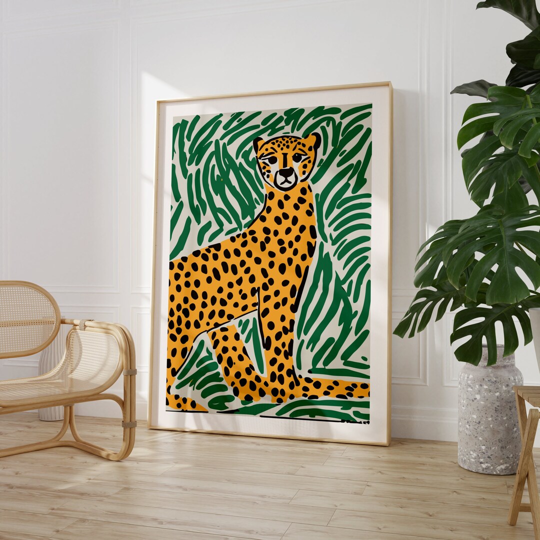 Leopard Poster Print | Abstract | Green | Wildlife | Jungle | Gallery ...