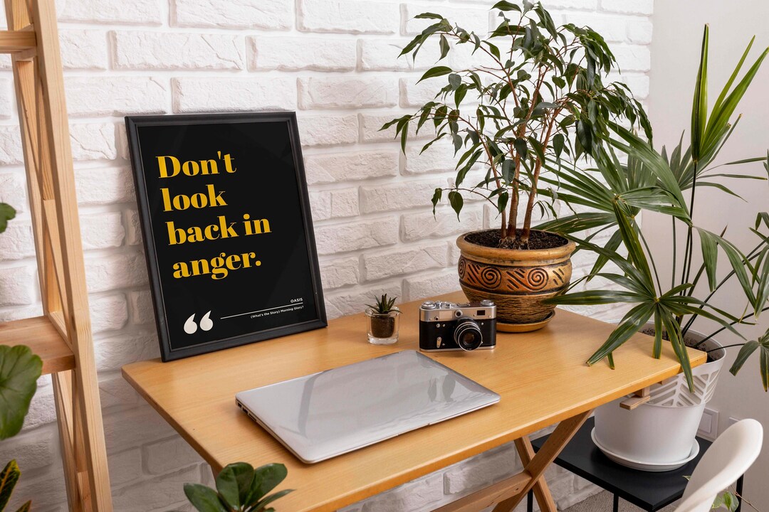 Unofficial Don't Look Back in Anger Inspired Print | Gallagher | Living ...