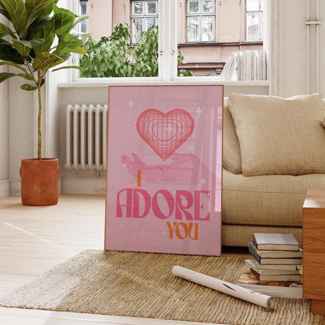 I Adore You Adore U Fred Again House Music 90's Rave Print Raving ...