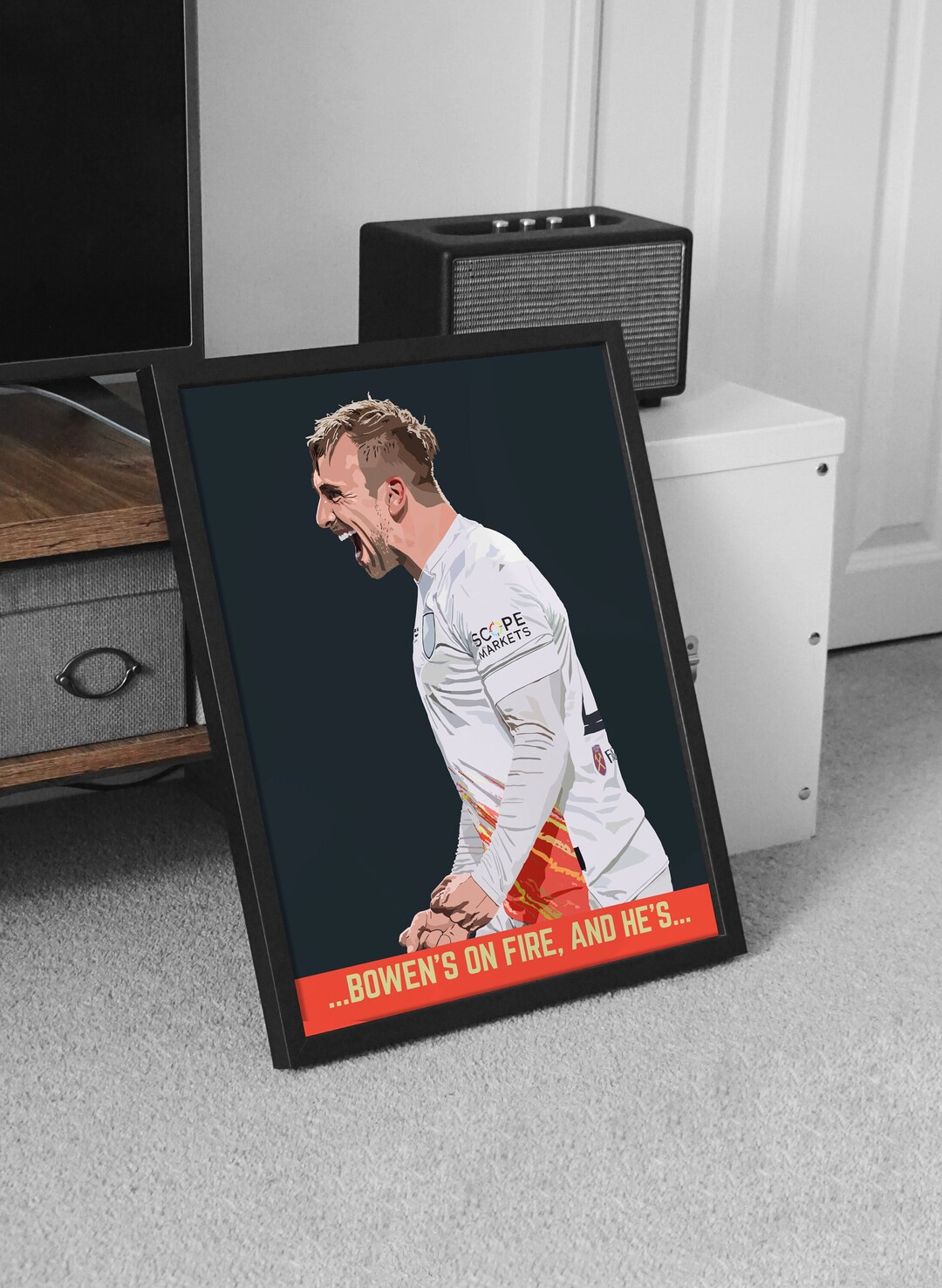 Unframed West Ham Utd Poster | Jarrod Bowen Print | Bowens on Fire ...