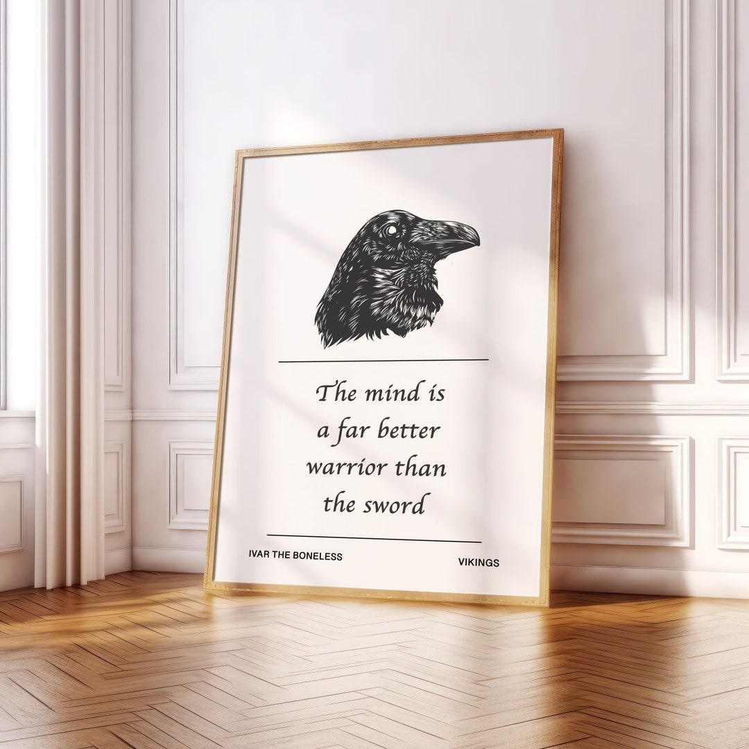 Ivar the Boneless Poster Print | Viking Quote Prints | Pagan | Living ...