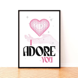 I Adore You | Adore U | Fred Again | House Music | 90's Rave Print ...