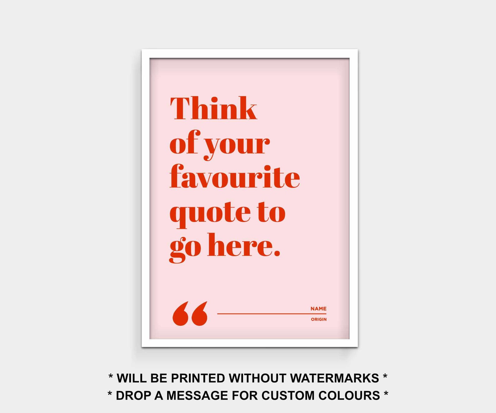 Custom Quote | Modern Font | Phrase or Song Lyrics, Special Gift ...