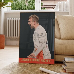 Unframed West Ham Utd Poster | Jarrod Bowen Print | Bowens on Fire ...