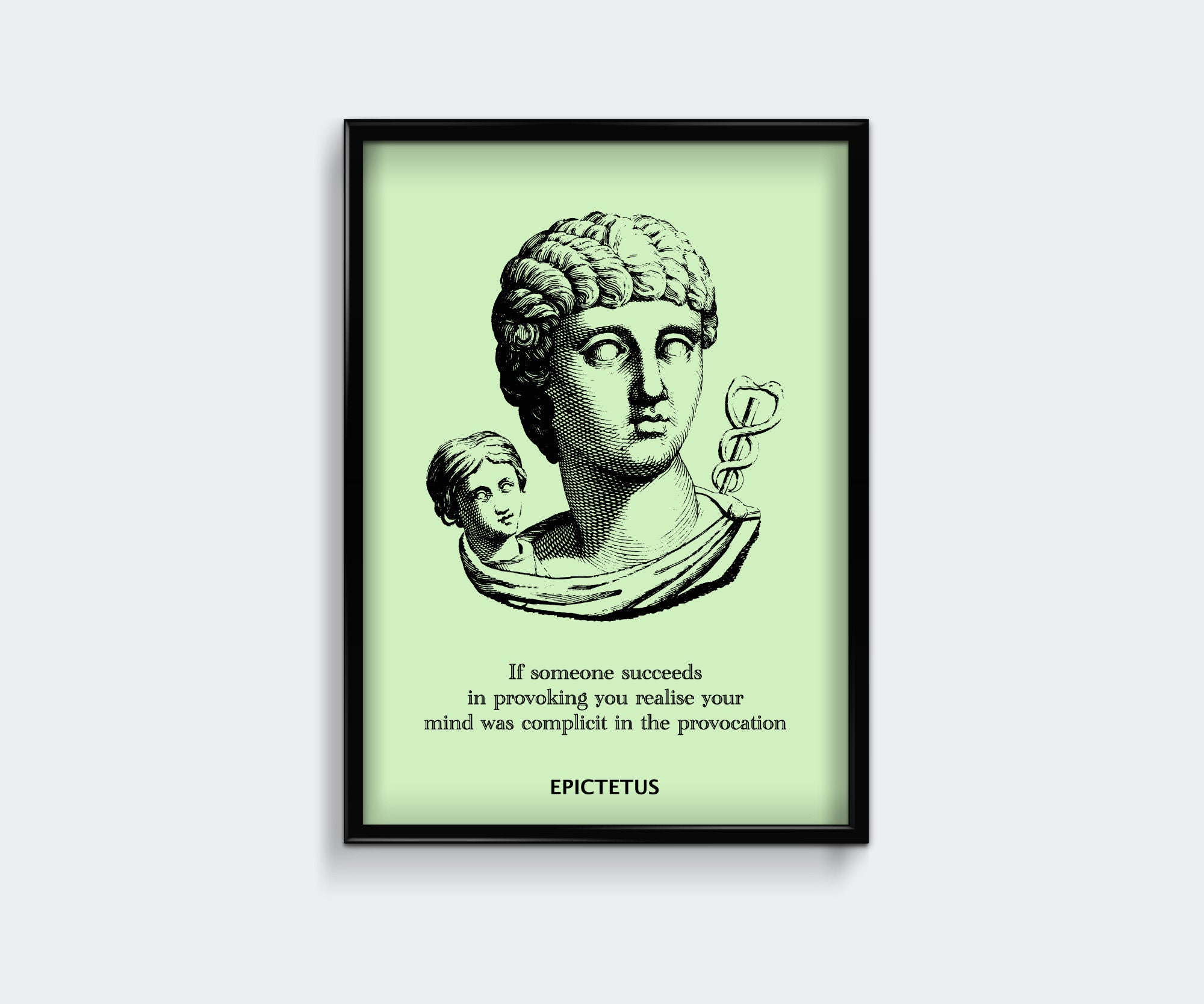 Epictetus Print | Stoicism Poster | Philosophy | Inspiration ...