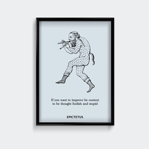 Epictetus Print Stoicism Poster Philosophy Inspirational - Etsy
