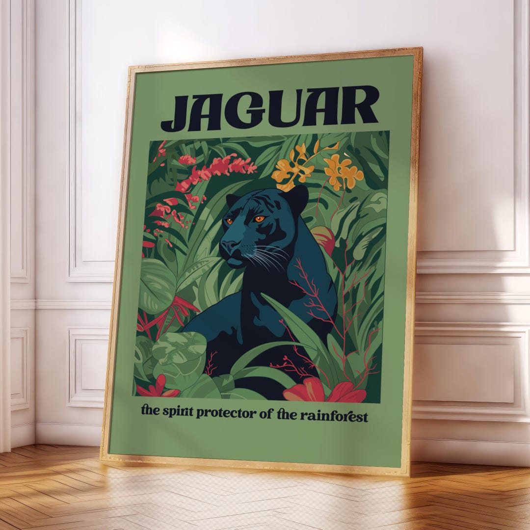 Jaguar Poster Print | Rainforest | Jungle | Animal Lovers | Nature ...