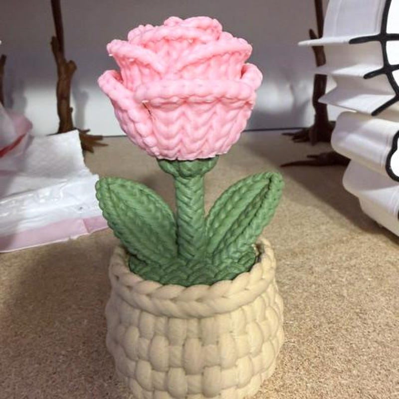 3d Printed Crochet Roses - Etsy