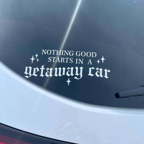 Getaway Car Decal - Etsy