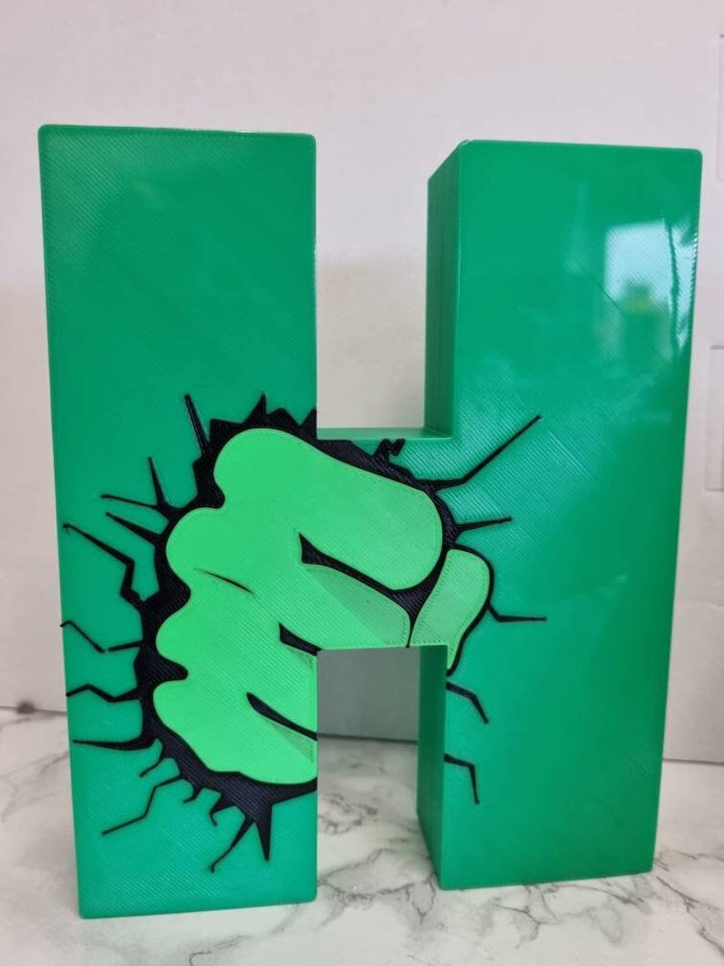 Custom Made Personalised Marvel Superhero Themed Letters for Wall or ...