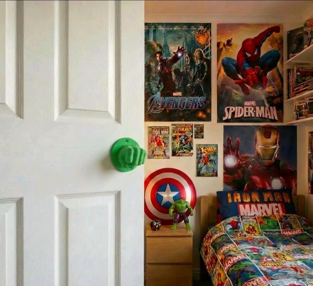 3D Printed Hulk Fist Door Handle – Green Comic Book Decor - Etsy