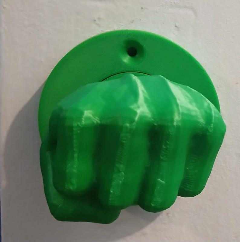 3D Printed Hulk Fist Door Handle – Green Comic Book Decor - Etsy