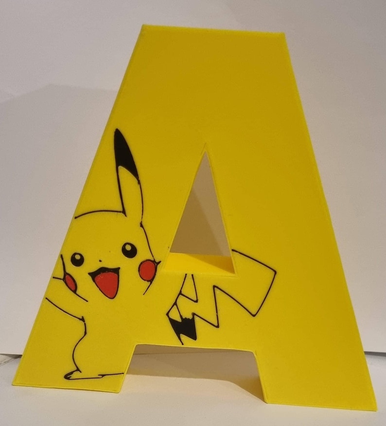 Personalised Pokémon Letters – Wall Mounted | Kids Room & Nursery Décor ...