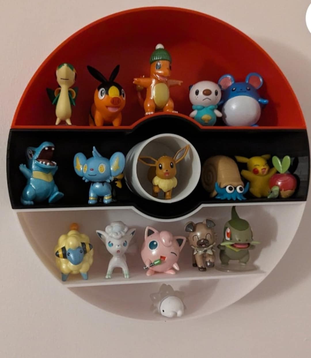 Mini Figure Shelf Pokemon Pokeball Masterball Loveball Wall Art Decor ...