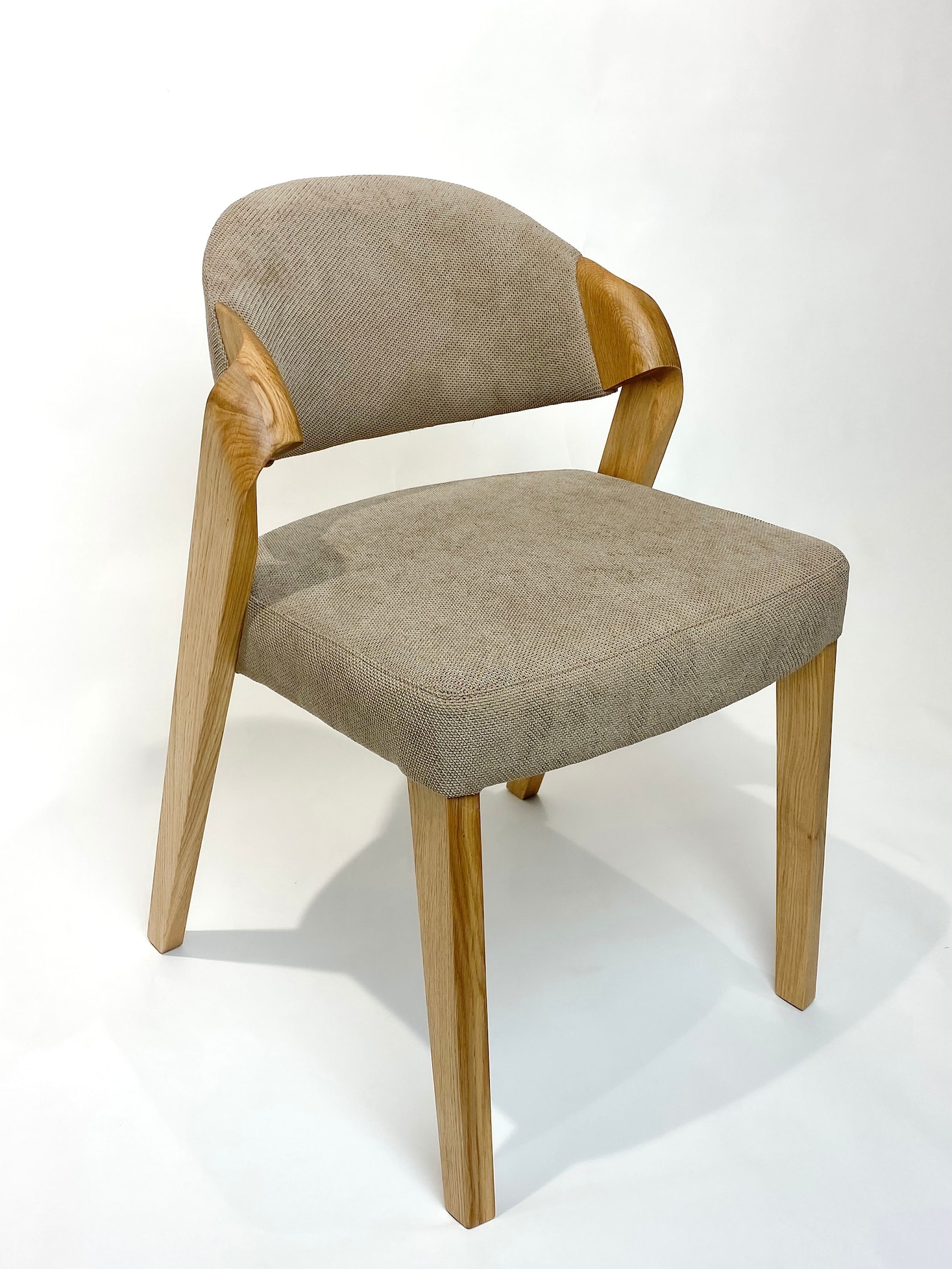 Minimalist Style Chairs in Natural Solid Oak Wood Modern Wood - Etsy