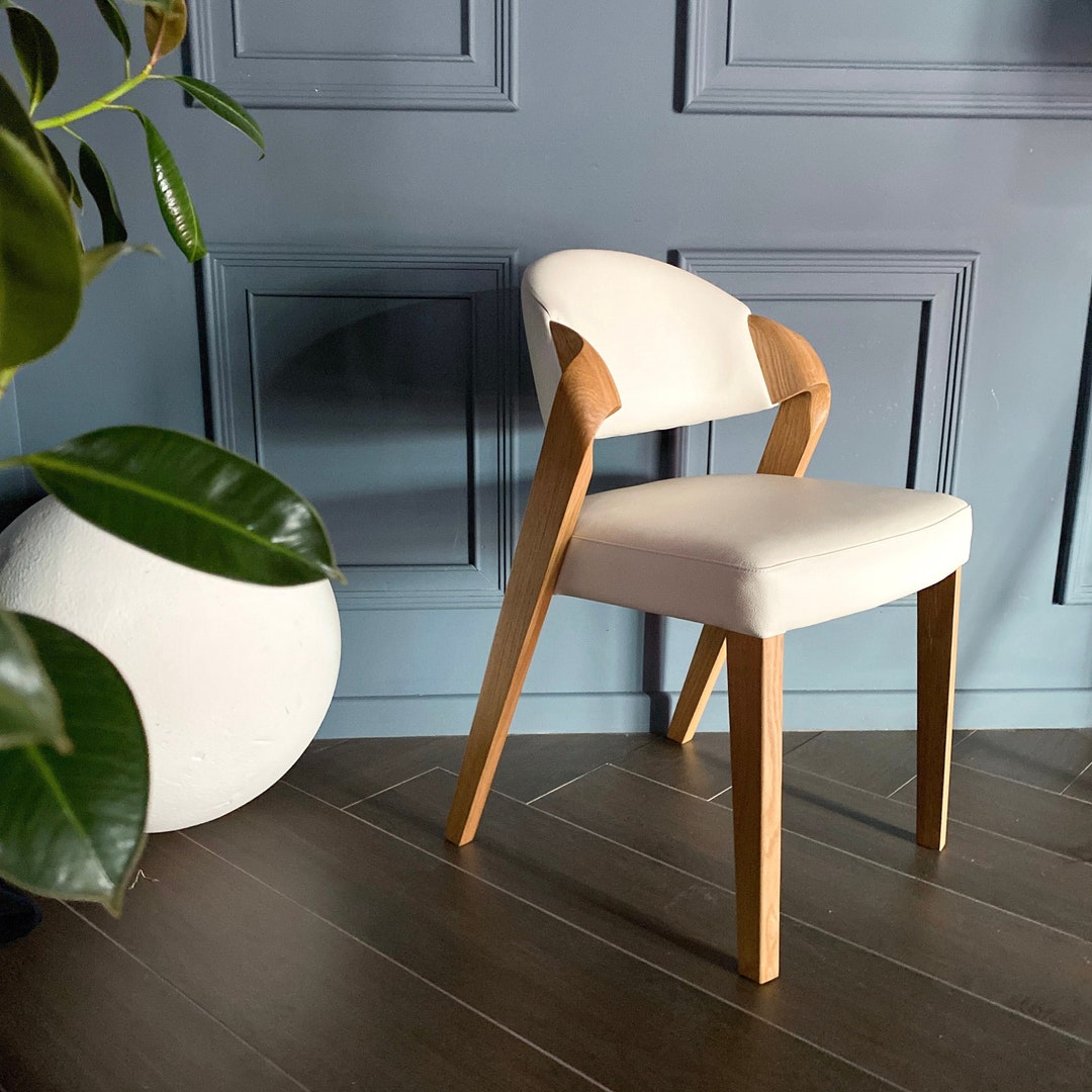 Stylish and Very Comfortable Dining Chair With Elegant Curves, Solid ...