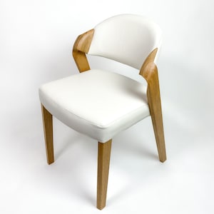 Unique Handmade Dining Chairs Made of Solid Oak and Soft Leather ...