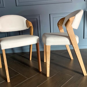 Stylish and Very Comfortable Dining Chair With Elegant Curves, Solid ...