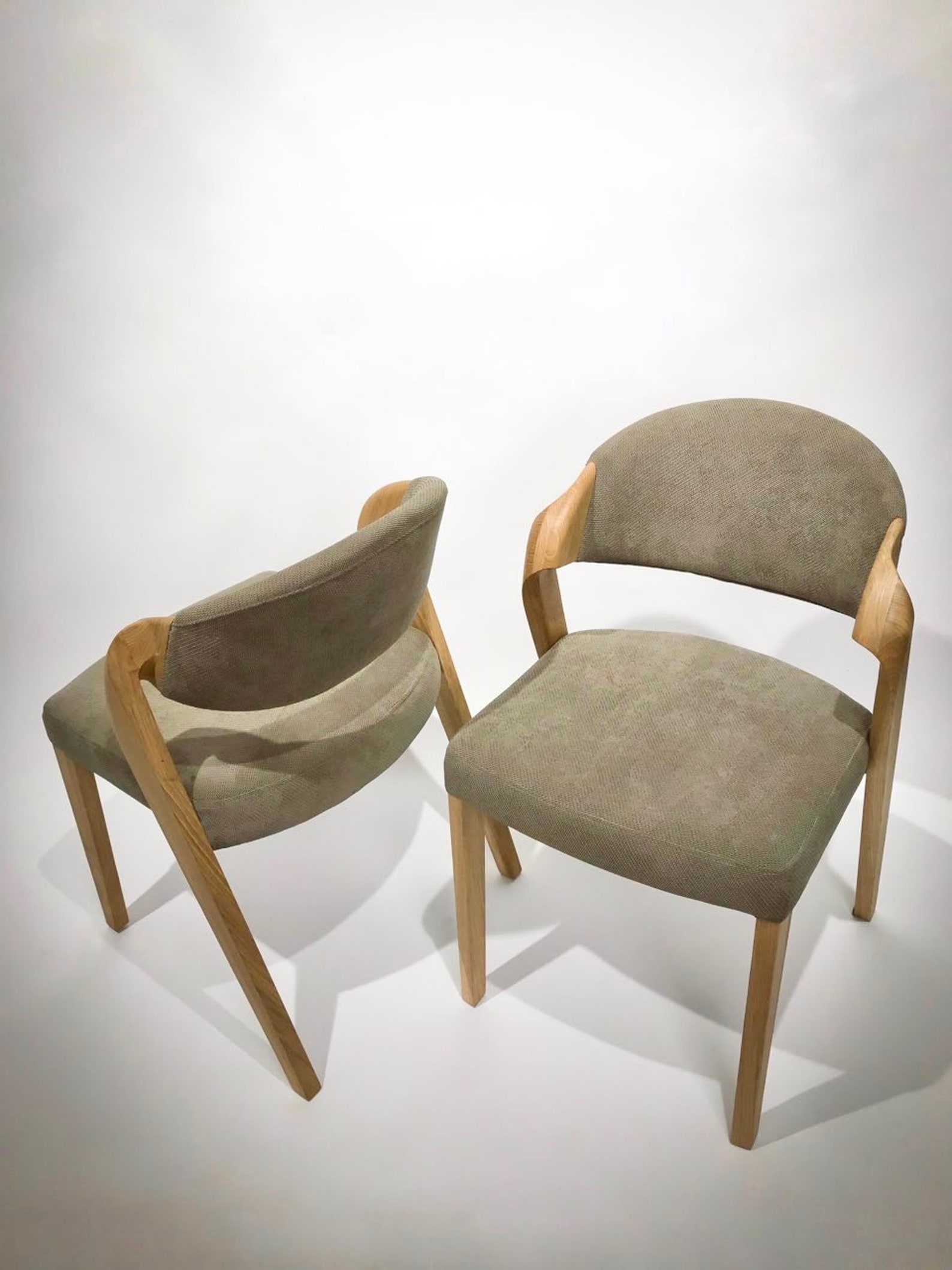 Minimalist Style Chairs in Natural Solid Oak Wood Modern Wood - Etsy