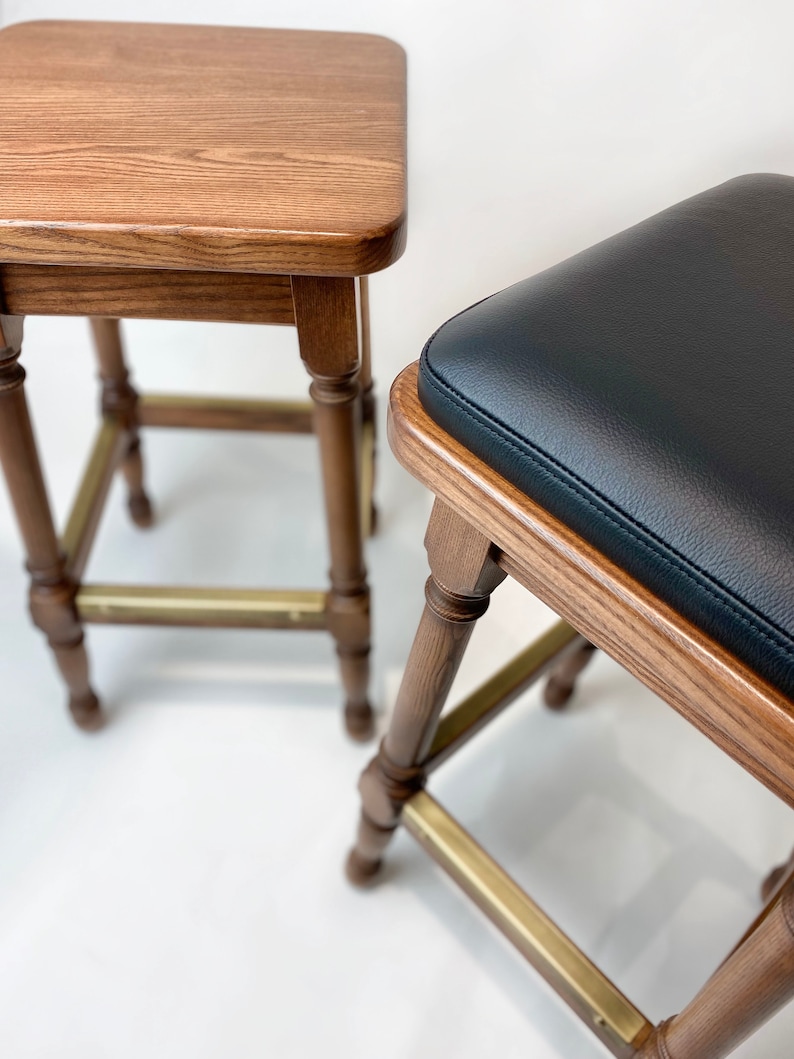 Stools in Oak, Hand Made Counter Height Stool, Stools in Farmhouse ...