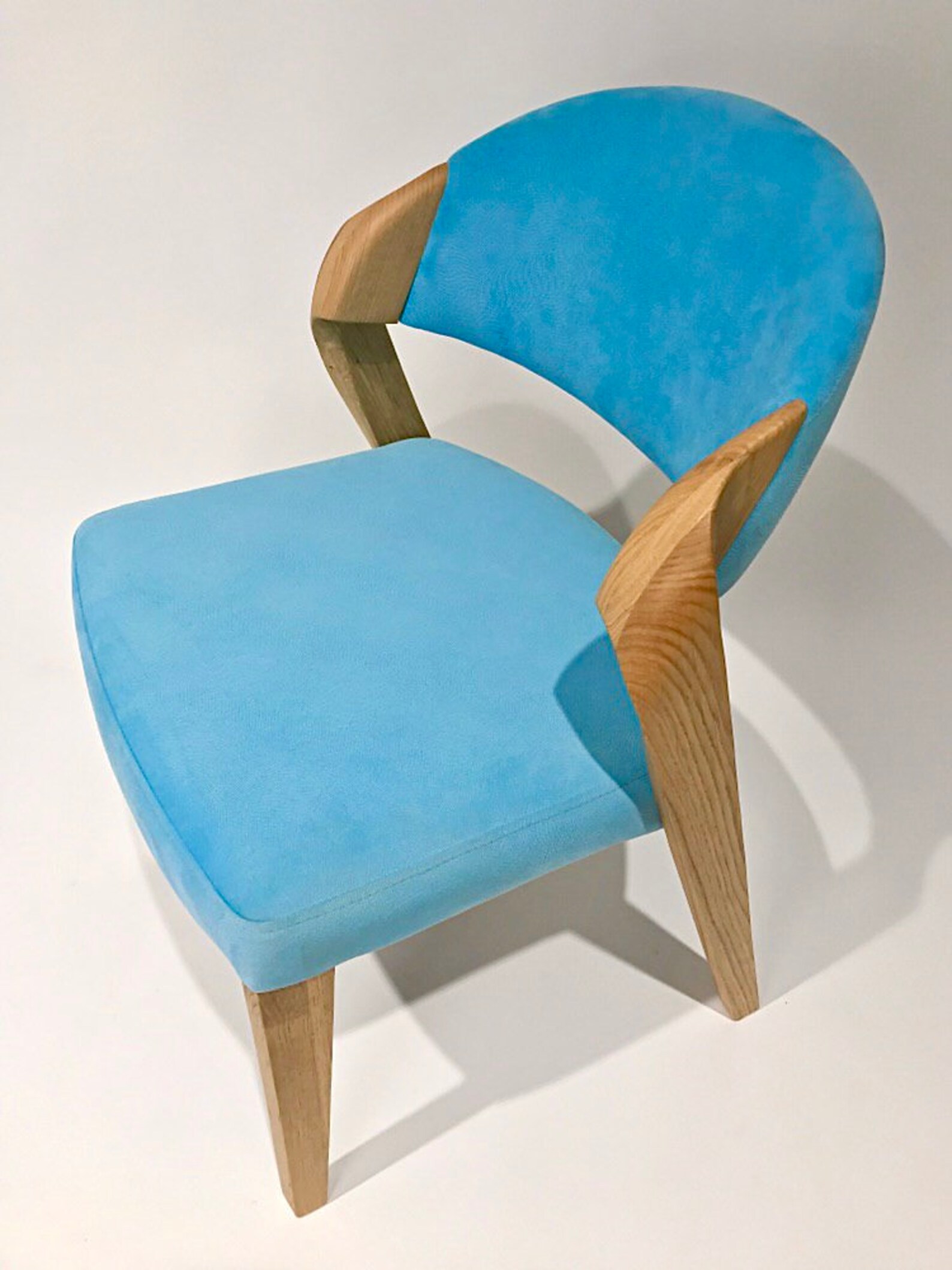 Minimalist Style Chairs in Natural Solid Oak Wood Modern Wood - Etsy