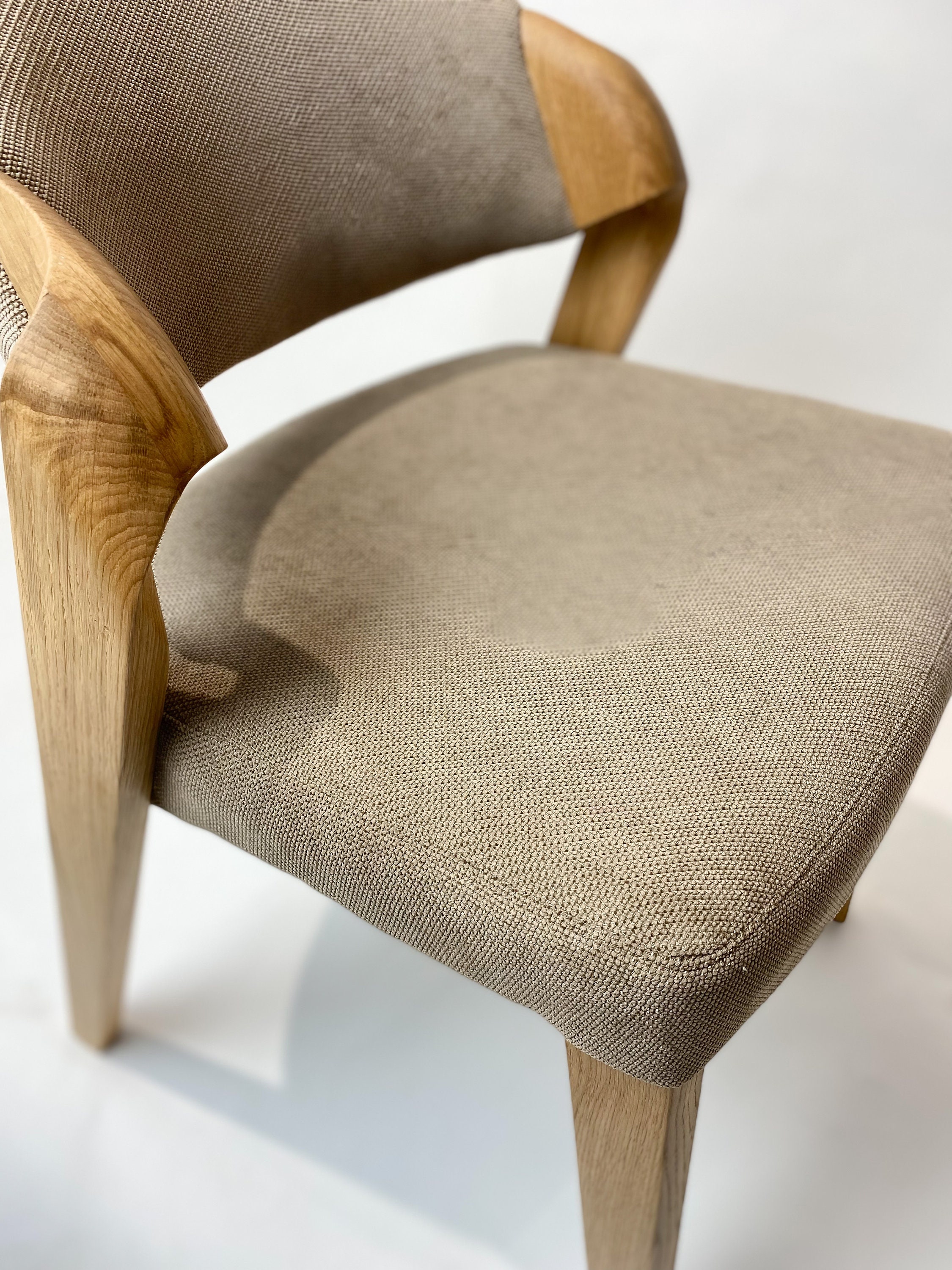 Unique Handmade Dining Chairs Made of Solid Oak and Soft Leather ...