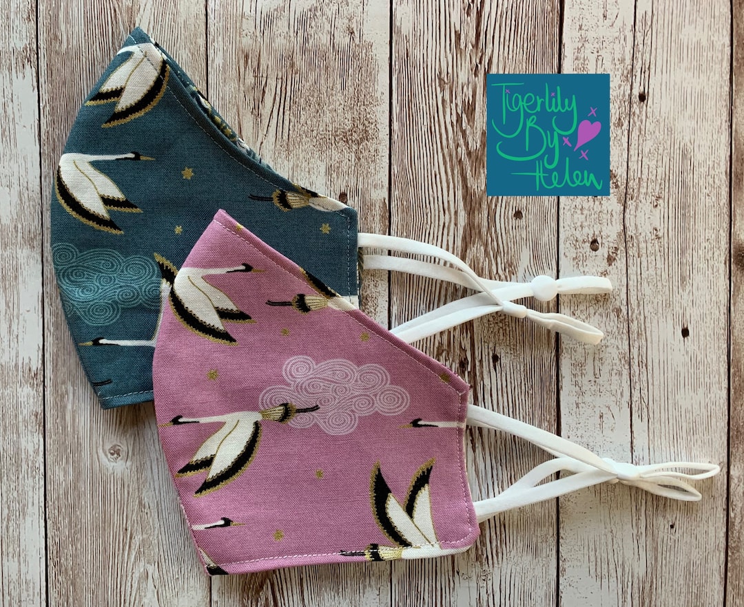Flying Herons Triple Layer Fabric Face Mask - Etsy