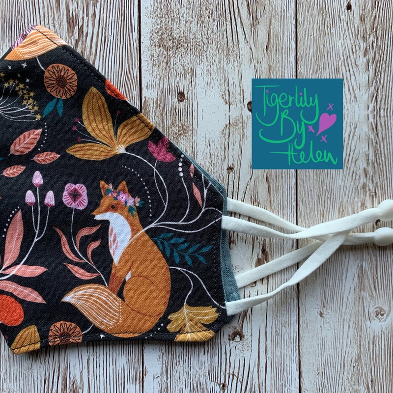Fox Face Mask - Etsy