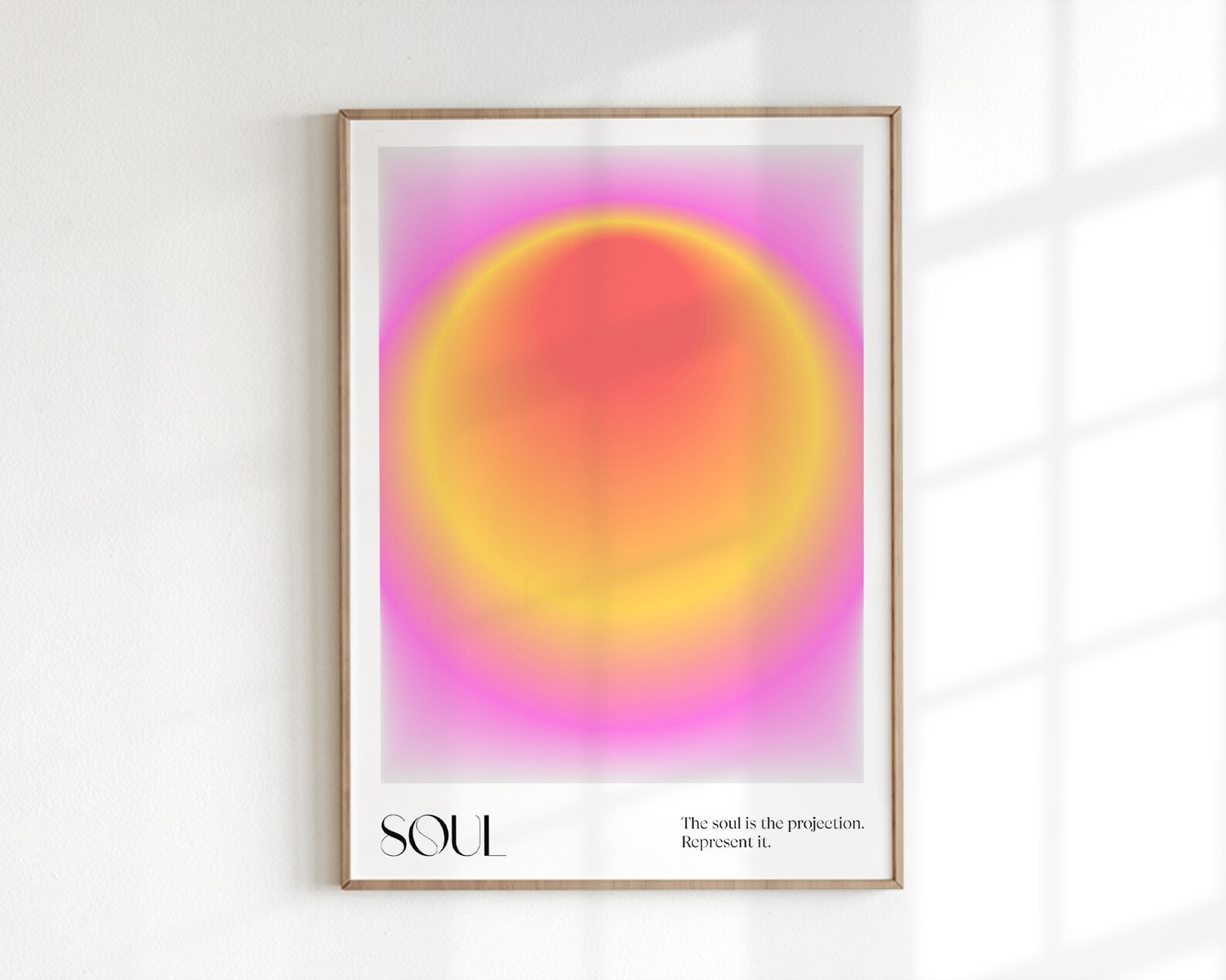 Set of 3 Positive Aura Posters, Mind Body Soul Bundle Digital Art ...