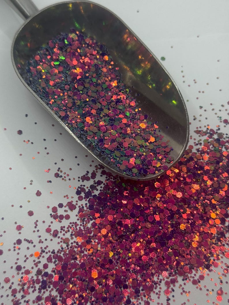 Chunky Purple Red Color Shift Glitter: DIY Craft Supply "jealousy" - Etsy