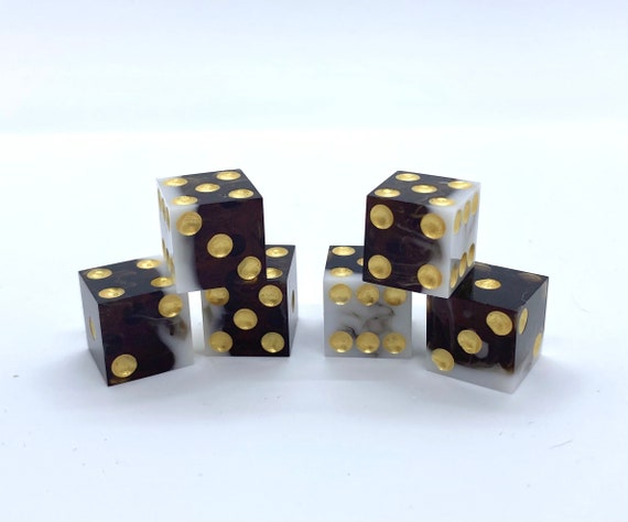 Handmade Root Beer Float D6 Dice Set | Etsy