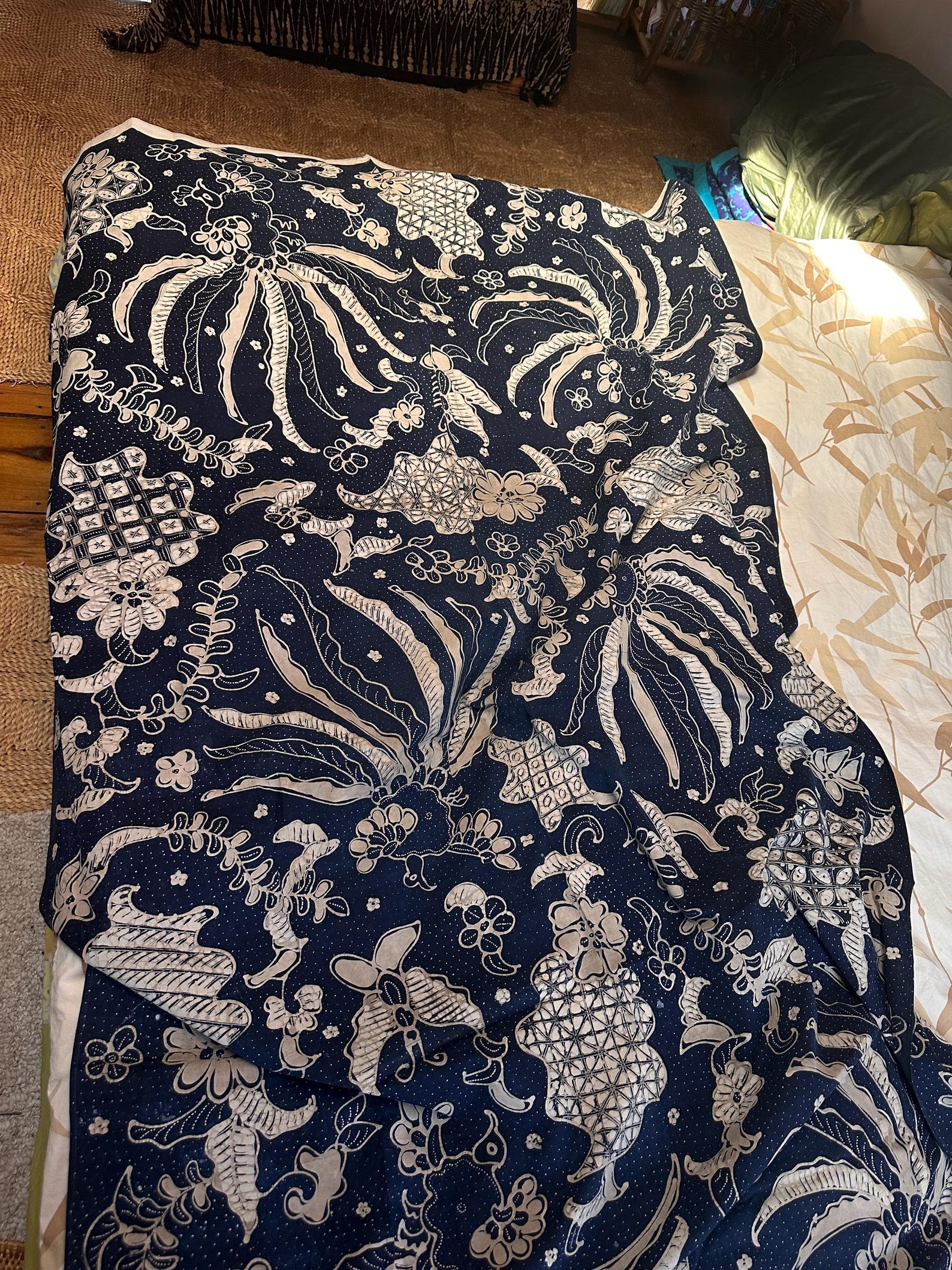 Vintage Batik Tulis Sarong * Hand-drawn Garuda Bird Design * Java ...