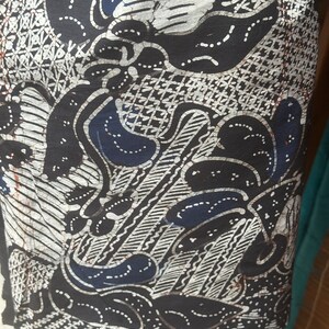 BATIK TULIS COTTON Sarong * Natural Indigo Dye ~ 100% Cotton * Vintage ...