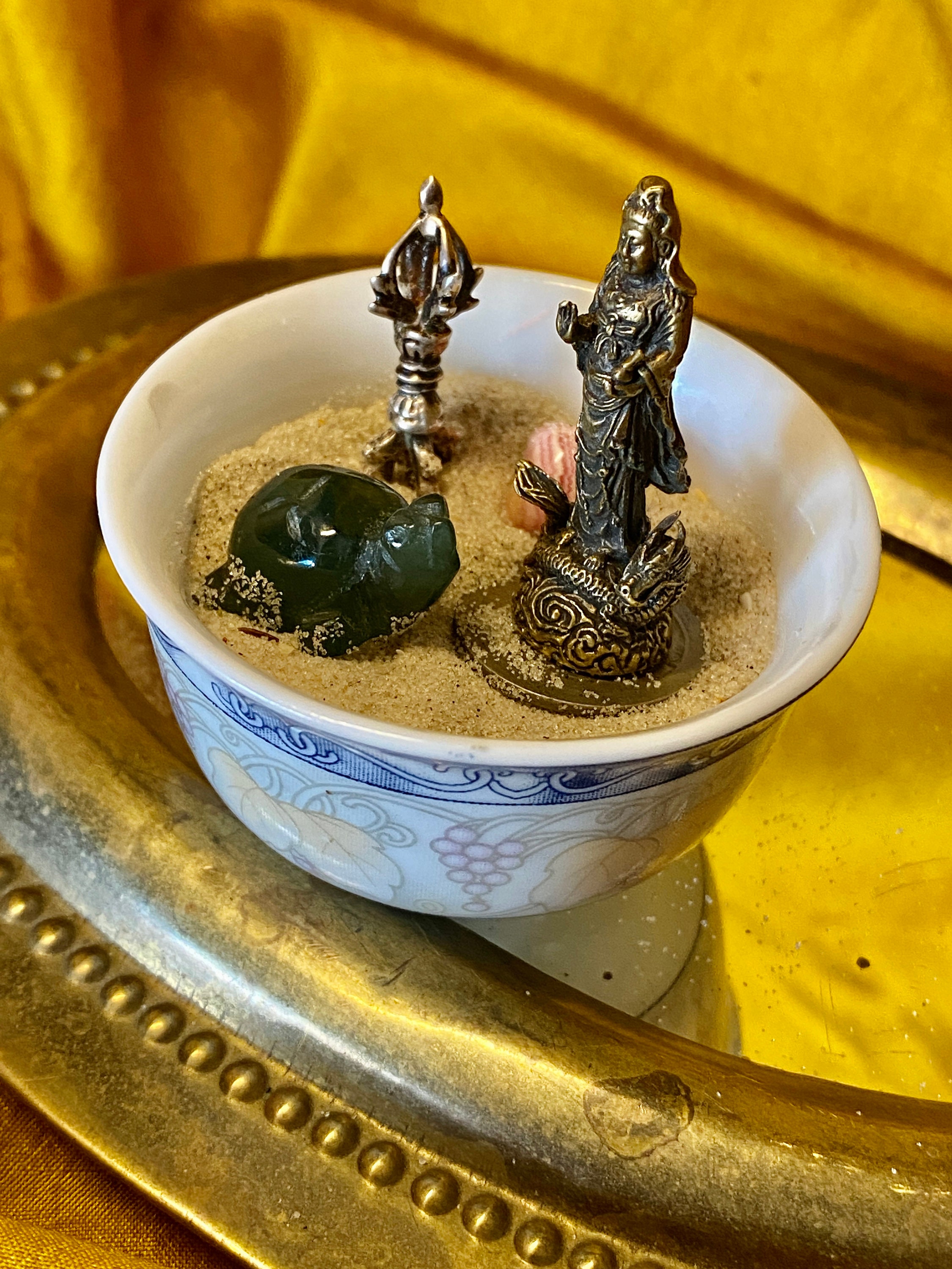 Miniature Altar Shrine Kit: Quan Yin, Dorje, Jade Turtle. *. Devotional ...