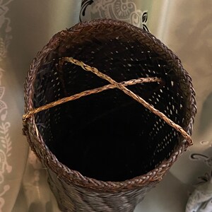 BURMA TRIBAL BASKET * Vintage * Bamboo and Rattan * "karen Tribe ...