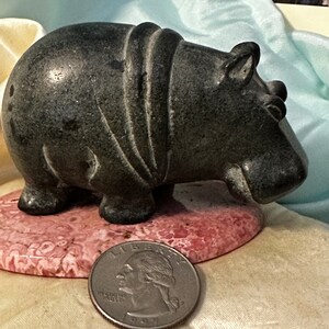 HIPPO Spirit Animal STONE SCULPTURE * Hippo as a Symbol of Strength and ...