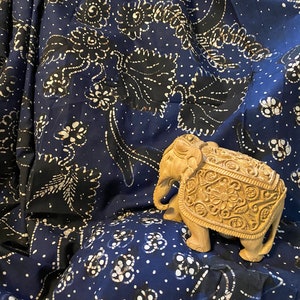 BATIK TULIS SARONG Indigo Dye Batik Cotton Vintage Cotton Batik Sarong ...