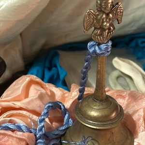 TEMPLE BELL INDIA * Old Brass India Bell * India Temple Hand Bell ...